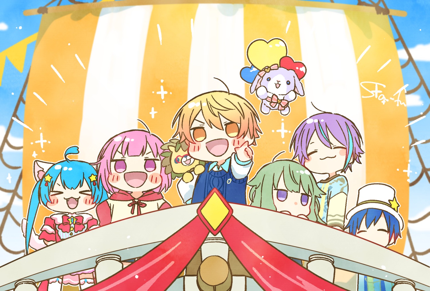 sa-fu project sekai vocaloid hatsune miku kaito kamishiro rui kusanagi nene ootori emu tenma ...